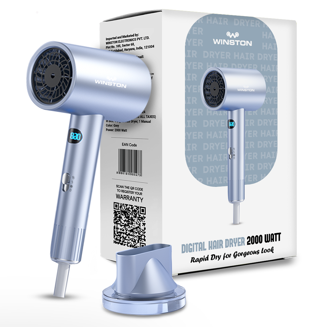Digital Hair Dryer 2000Watt – Winston Electronics