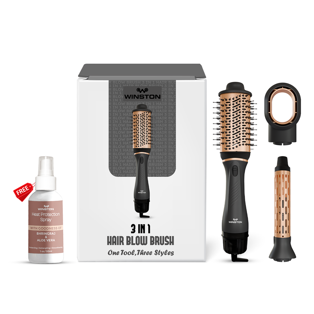 3 in 1 Hair Blow Brush – Winston Electronics