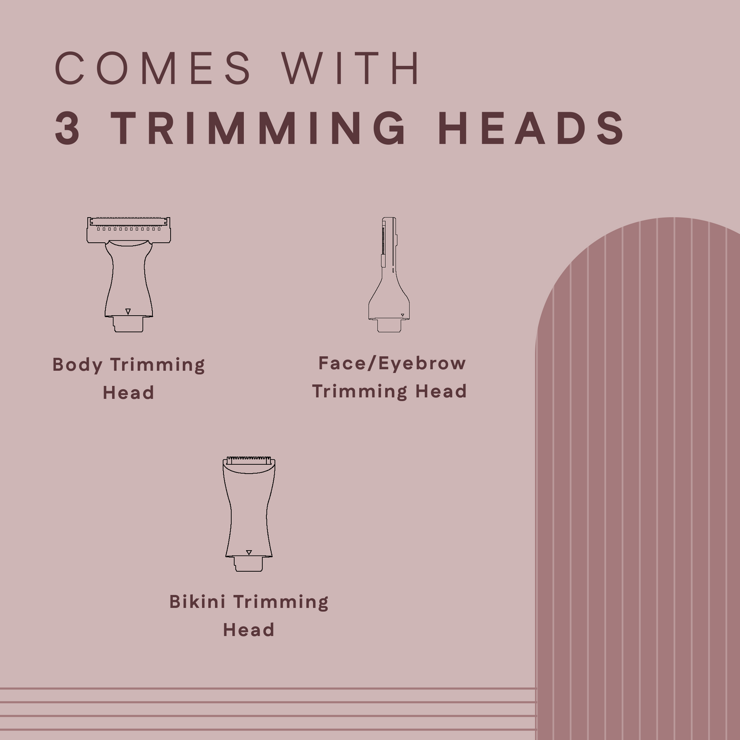 4 in 1 Bikini & Body Trimmer | Painless & Safe Body Hair Removal For Women