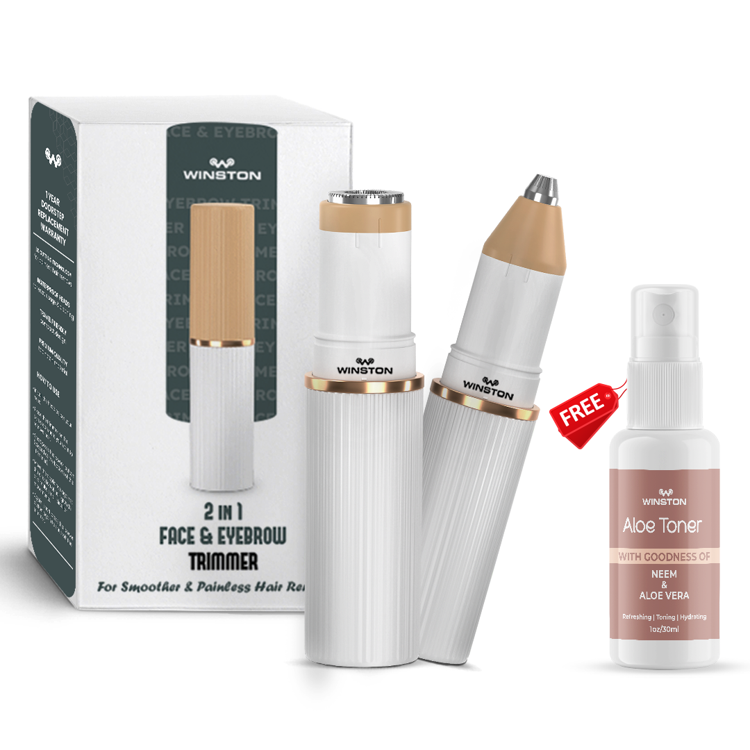 Buy Winston 2 In 1 Face & Eyebrow Trimmer Online | Painless Brow & Face ...