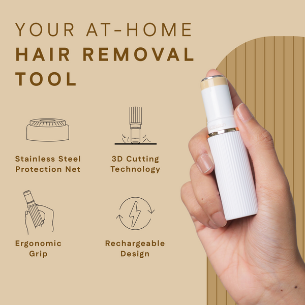 Face Trimmer | Painless Facial Hair Removal Tool With 3D Cutting Technology