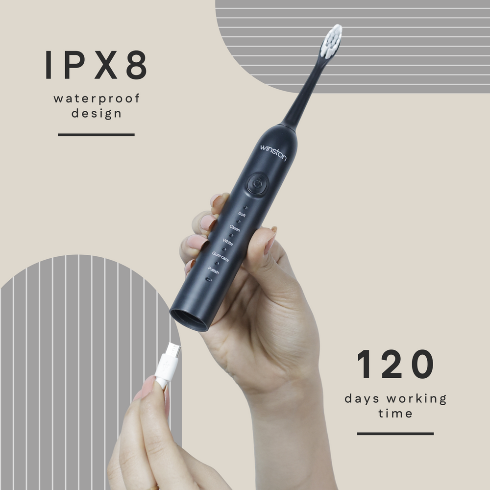 Sonic Electric Toothbrush | Rechargeable, 5 Cleaning Modes, IPX8 Waterproof